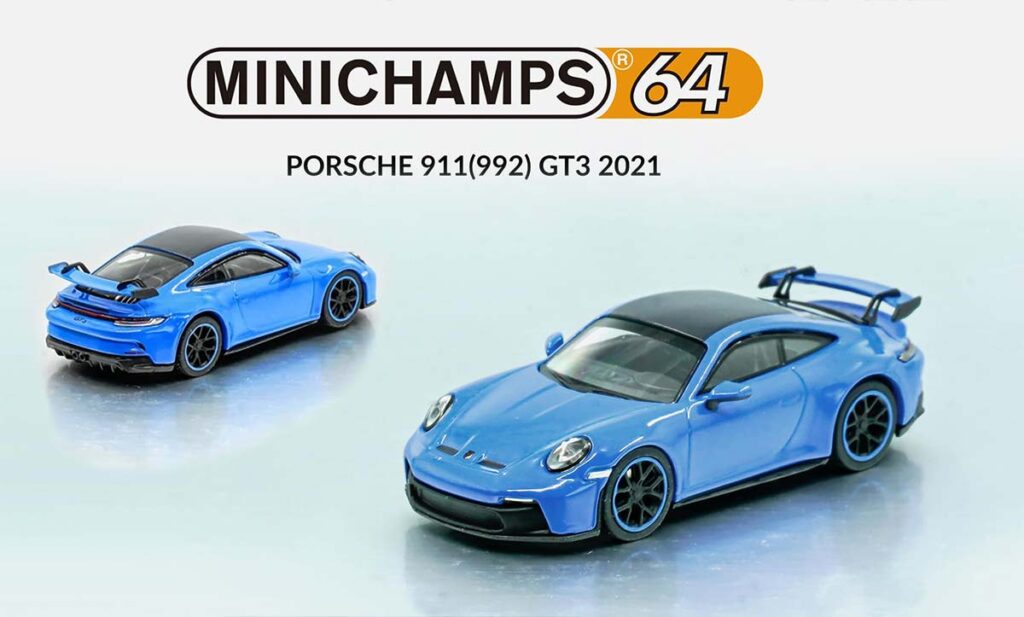 Minichamps 64 1:64 2021 Porsche 911 GT3 (992) Shark Blue | HW Bogotá