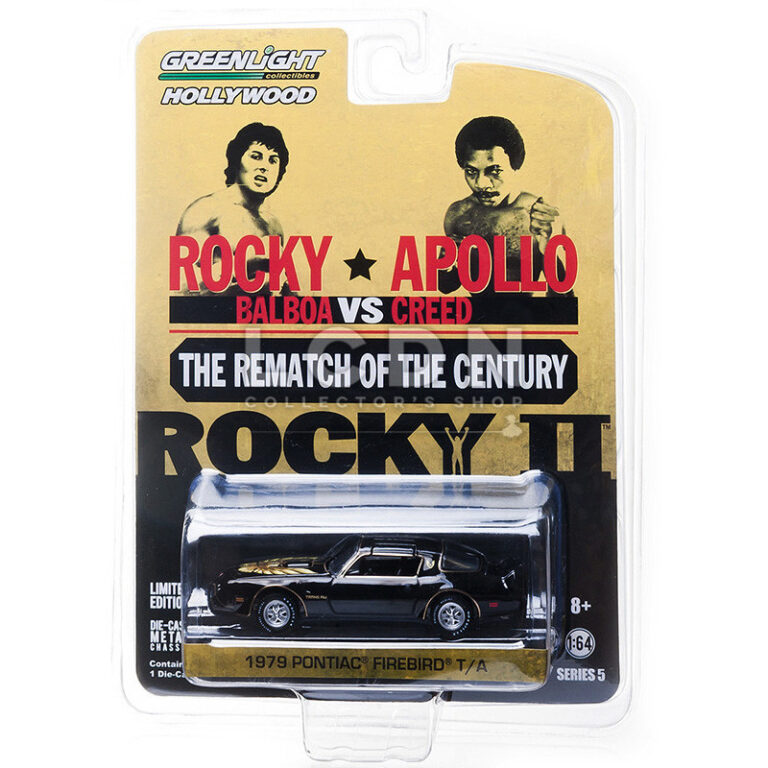Greenlight 1:64 Hollywood Rocky II 1979 Pontiac Firebird Trans Am Black ...