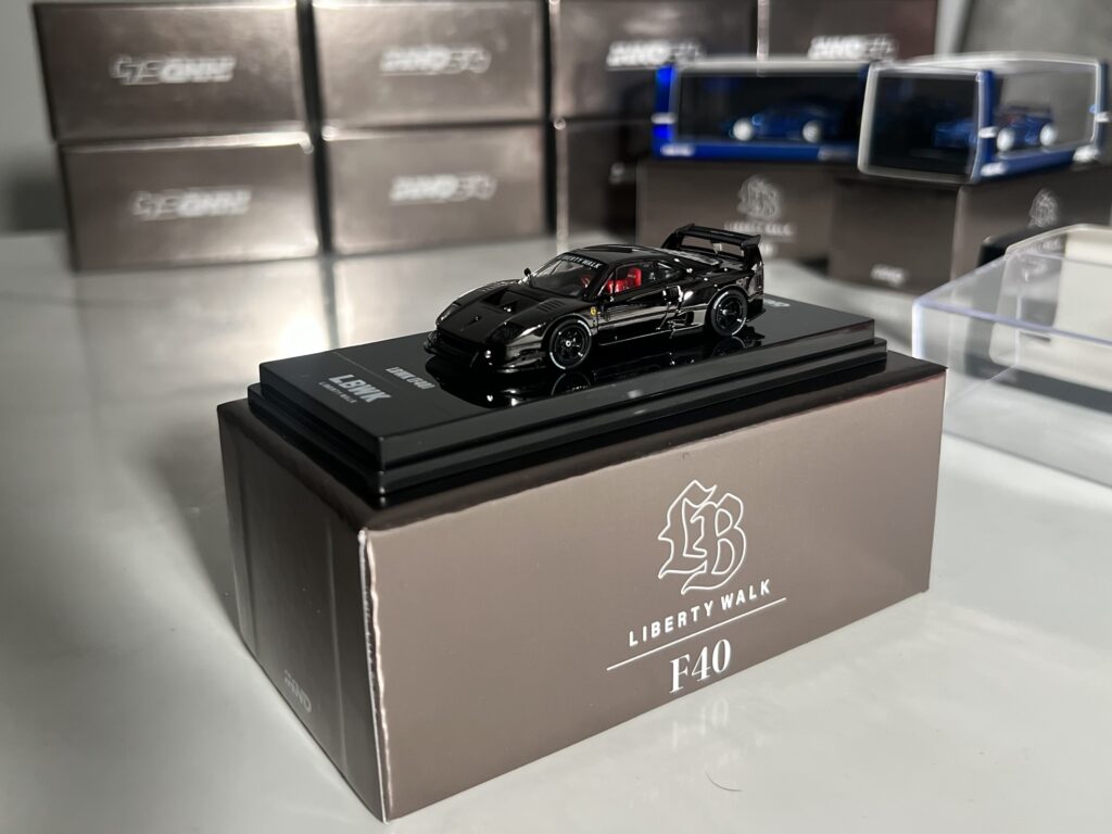 Inno64 1/64 LBWK Ferrari F40 Chrome Black Diecast Scale Model Car | HW ...