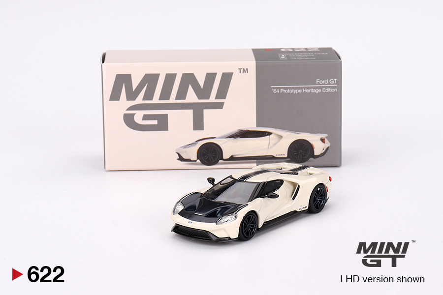 Mini GT FORD GT 64′ Prototype Heritage Edition White | HW Bogotá