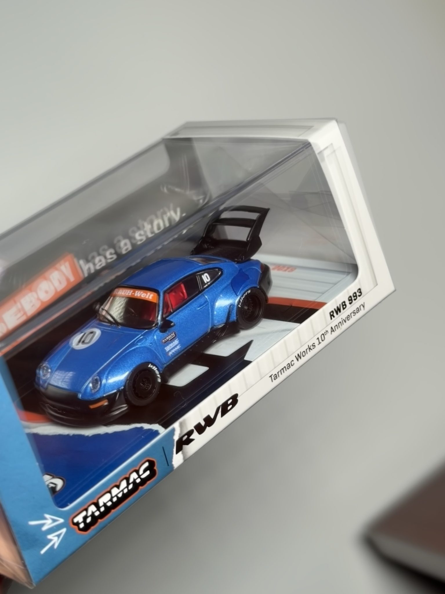 TARMAC WORKS HOBBY64 1/64 RWB 993 Tarmac Works 10th Anniversary | HW Bogotá