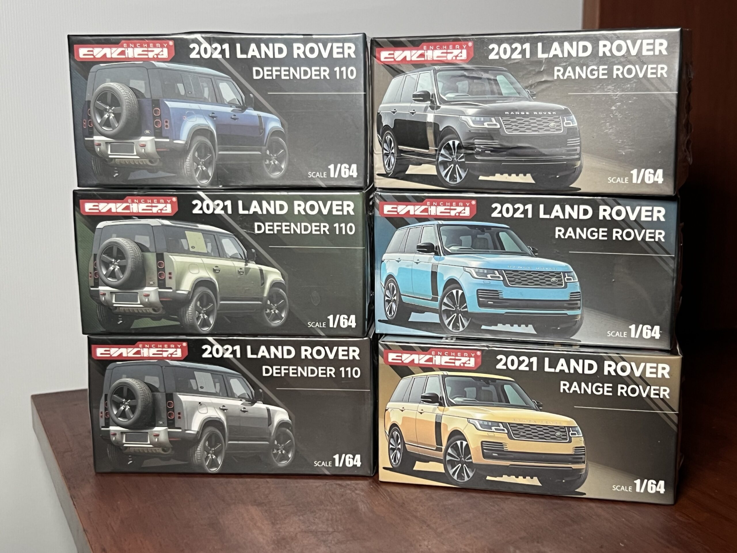 ENCHERY 1:64 LandRover Defender 110 o Range Rover 50th Anniversary ...