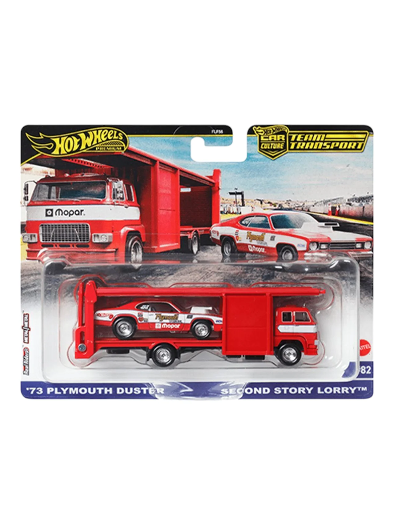 Hot Wheels 1:64 Plymouth Duster & Second Story Lorry Team Transport ...