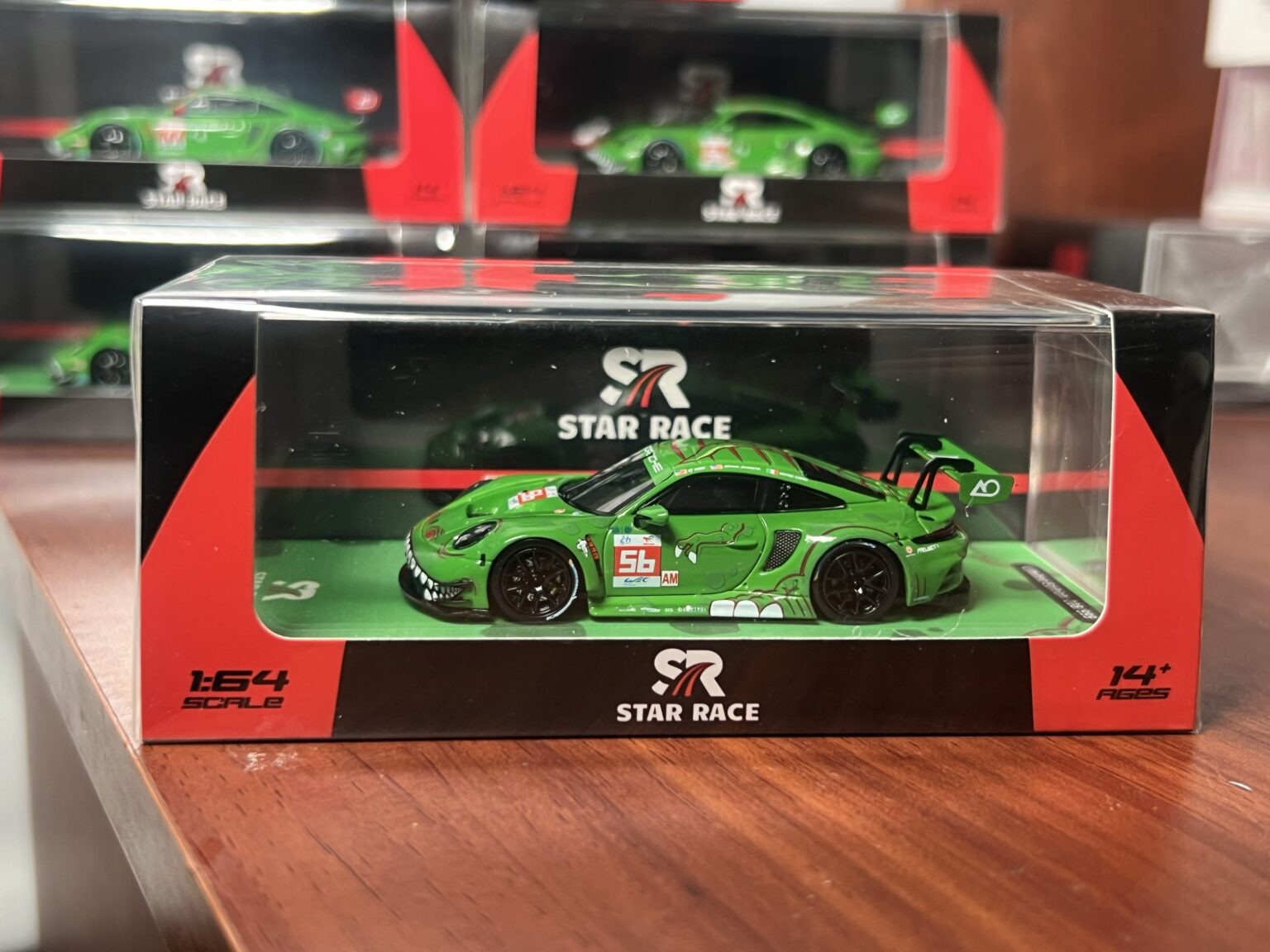 StarRace Porsche 911 GT3 R Tyrannosaurus T-Rex Rexy #56 Green | HW Bogotá