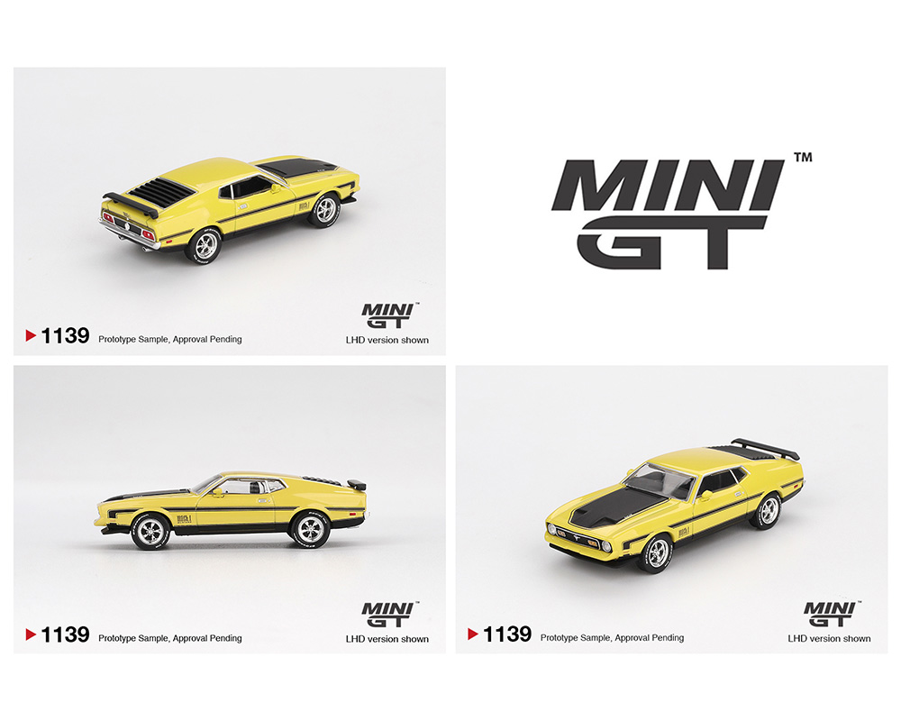 Mini GT 1:64 Ford Mustang Mach1 – Grabber Yellow | HW Bogotá