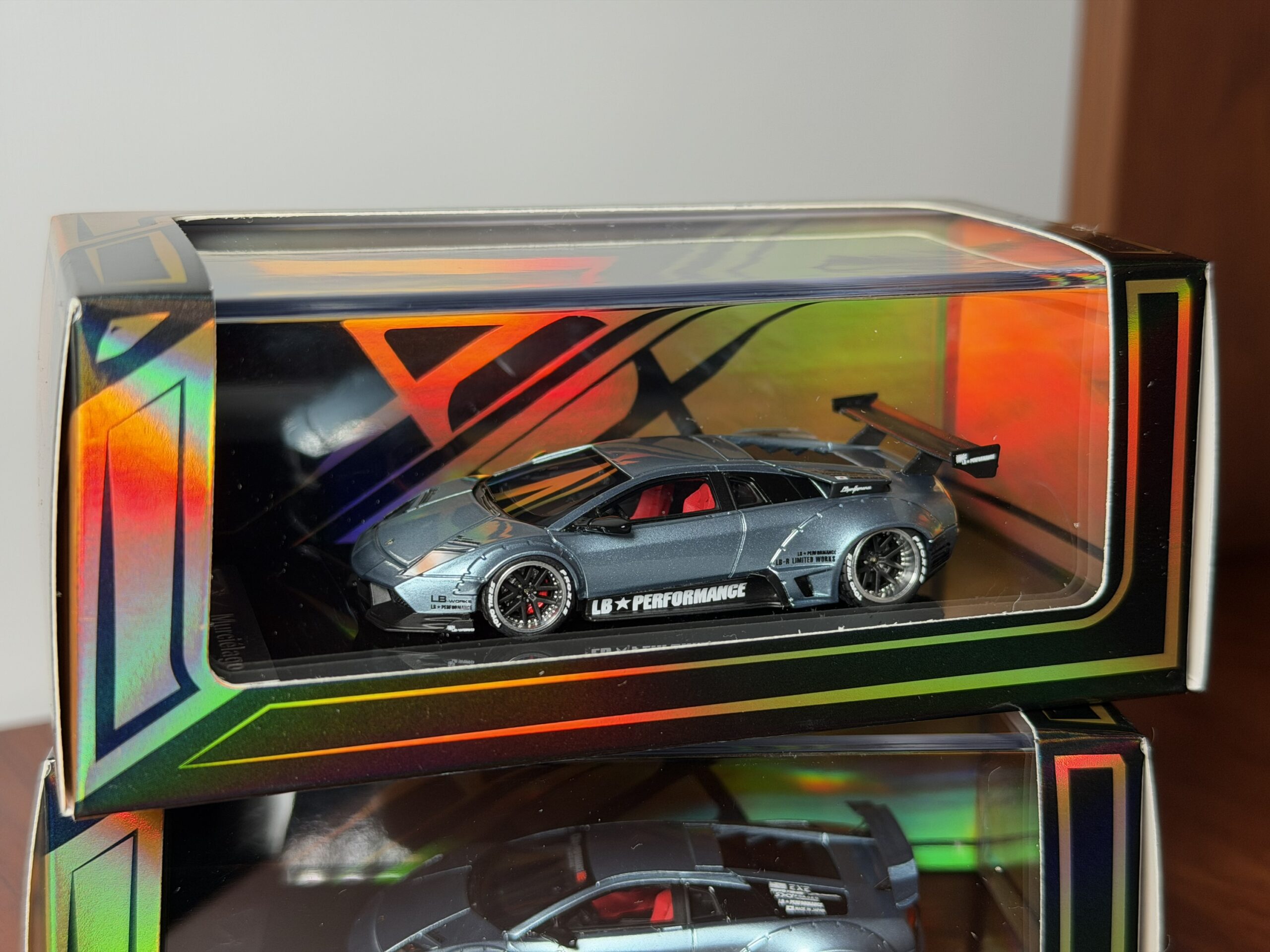 Error404 1:64 Lamborghini Murcielago LP640 LBWK Ice blue Alerón Alto en ...