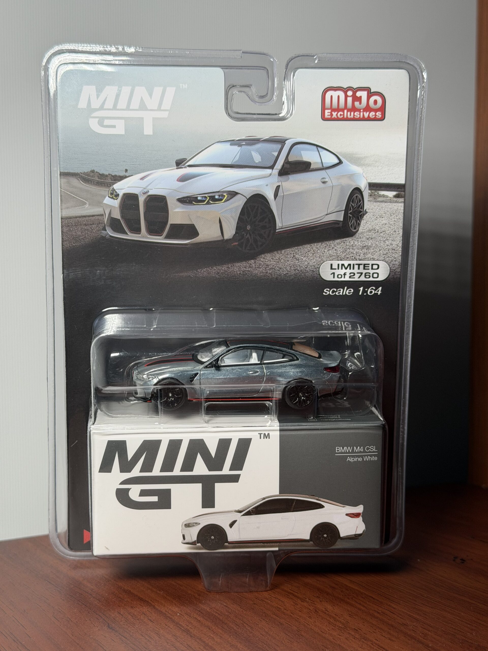 *CHASE* Mini GT 1:64 BMW M4 CSL – Alpine White | HW Bogotá