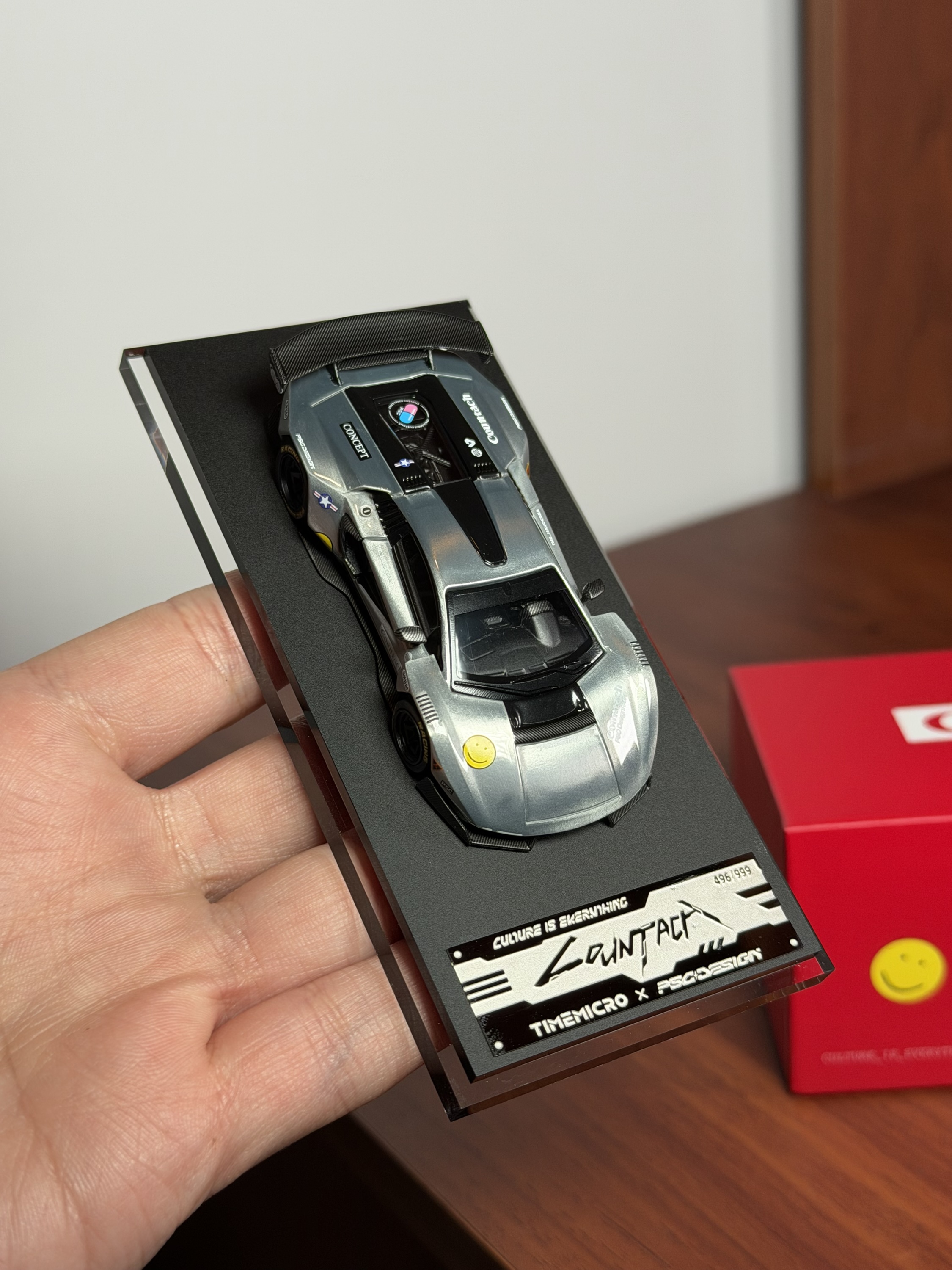 *CHASE* TimeMicro × PSC DESIGN 1:64 Scarlet Countach "V" | HW Bogotá