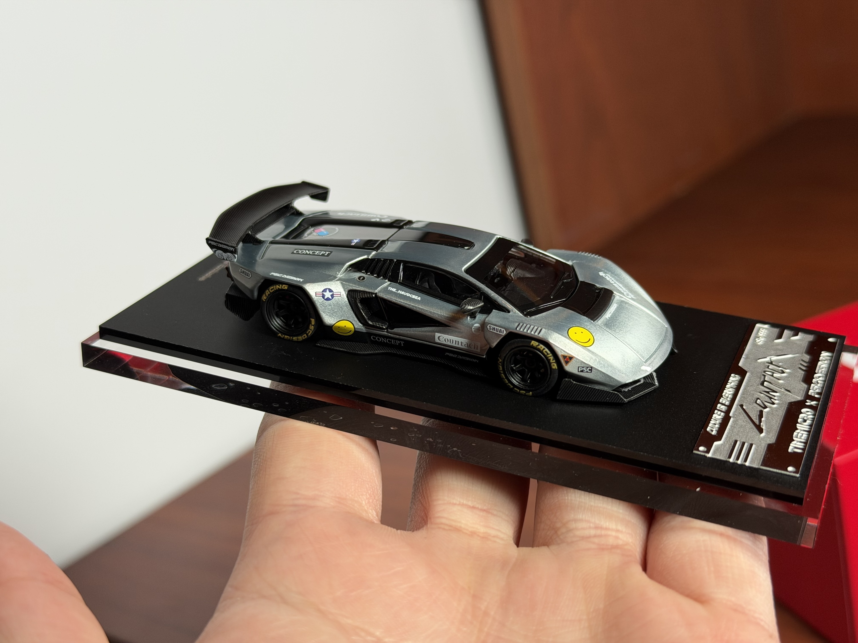 *CHASE* TimeMicro × PSC DESIGN 1:64 Scarlet Countach "V" | HW Bogotá