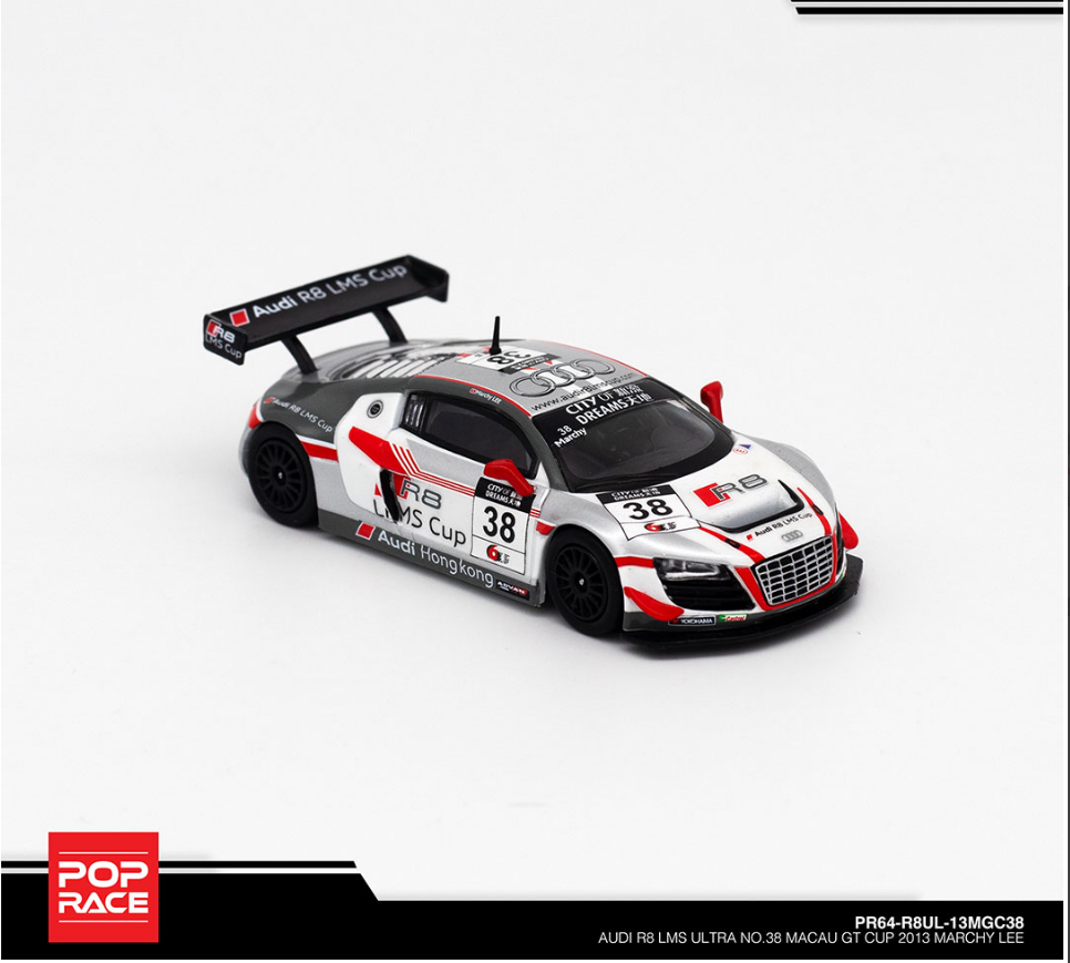 1:64 POP RACE Audi R8 LMS Ultra No.38 Macau GT Cup 2013 Marchy Lee | HW ...