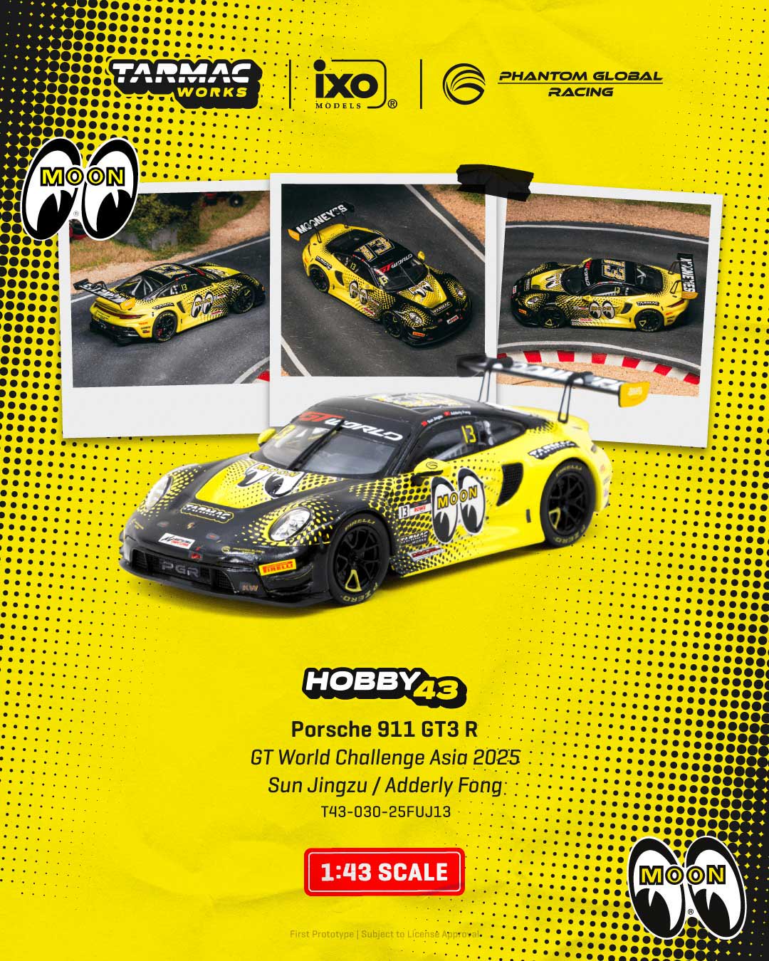 *PREORDEN* Tarmac 1:43 Porsche 911 GT3 R GT World Challenge Asia 2025 ...